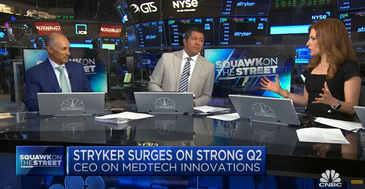 Watch Chair and CEO Kevin Lobo on CNBC’s Squawk on the Street | Stryker