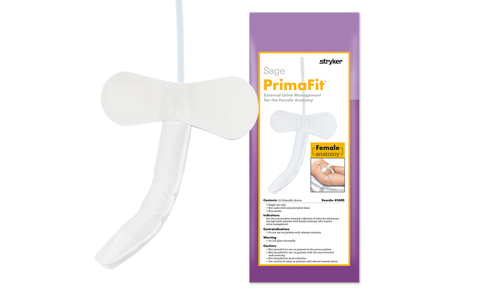 Sage PrimaFit External Urine Management for the Female Anatomy | Stryker